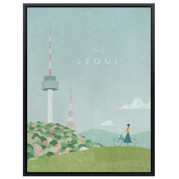 Bilderwelten Leinwandbild Reiseposter - Seoul