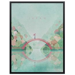 Bilderwelten Leinwandbild Reiseposter - Japan Autumn