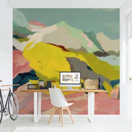 Bilderwelten Fototapete originell Abstrakt Wandtapete bunt - Bunte Zuckerk&uuml;ste - Deko Wohnzimmer Schlafzimmer