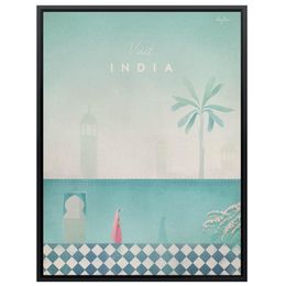 Bilderwelten Leinwandbild Reiseposter - Indien