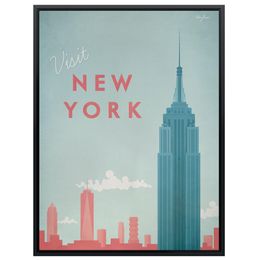 Bilderwelten Leinwandbild Reiseposter - New York