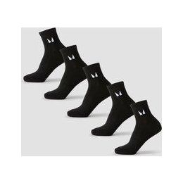 Myprotein MP Unisex Kn&ouml;chelsocken (5er-Pack) - Schwarz - UK 2-5