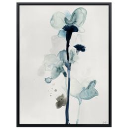 Bilderwelten Leinwandbild - Hochformat Mitternachtsbl&uuml;ten I