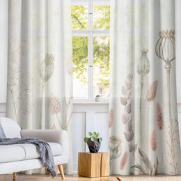 Bilderwelten Vorhang Zart getrocknete Herbstblumen