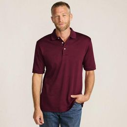 LANDS' END Supima Kurzarm-Polo f&uuml;r Herren, Classic Fit, Herren, size: regular, Rot, Baumwolle, by Lands' End