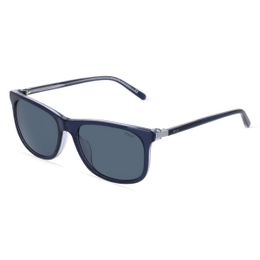 Polo by Ralph Lauren PH4186U | Herren-Sonnenbrille | Fassung: Vollrand, Oval, Acetat, Blau Dunkel | Glasfarbe: Grau Spiegel Blau
