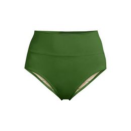 LANDS' END Bikinihose zum Umschlagen, High Waist, f&uuml;r Damen, Damen, size: regular, Gr&uuml;n, Nylon-Mischung, by Lands' End