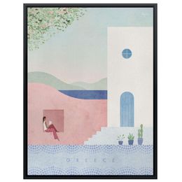 Bilderwelten Leinwandbild Reiseposter - Greece
