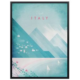 Bilderwelten Leinwandbild Reiseposter - Italien