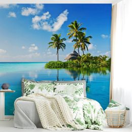 Bilderwelten Tapete - Fototapete Strand - Tropisches Paradies - Wandtapete Schlafzimmer Wohnzimmer - auch selbstklebend