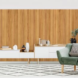 Bilderwelten Fototapete Vliestapete Motiv Holzoptik einzigartig - Wei&szlig;tanne - Deko Wohnzimmer Schlafzimmer