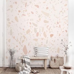 Bilderwelten Fototapete Terrazzo Muster Venezia Vintage,Mosaik,Geometrisch,Stein K&uuml;che,Esszimmer,Wohnzimmer Vliestapete inkl. Kleister oder selbstklebend
