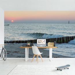 Bilderwelten Fototapete Sonnenuntergang am Meer