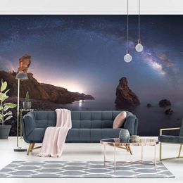 Bilderwelten Tapete - Fototapete Sea of galaxies - Wandtapete Schlafzimmer Wohnzimmer - auch selbstklebend Sternenhimmel
