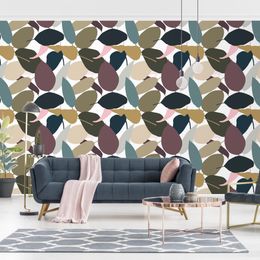 Bilderwelten Mustertapete Vliestapete Tropisch Wandtapete bunt - Modern Tropical Muster - Deko Wohnzimmer Schlafzimmer