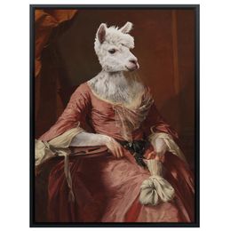 Bilderwelten Leinwandbild Lady Alpaca