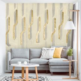 Bilderwelten Mustertapete originell Orientalisch Wandtapete beige - Chenille III - Deko Wohnzimmer Schlafzimmer