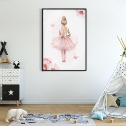 Bilderwelten Bild mit Rahmen Kleine Ballerina