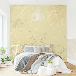 Bilderwelten Bildewelten Barocktapete - Fototapete - Zartes Fresko - Wandtapete Schlafzimmer Wohnzimmer modern - auch kleisterfrei