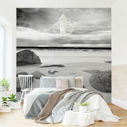 Bilderwelten Tapete - Fototapete Strand - Rocky Coast - Wandtapete Schlafzimmer Wohnzimmer modern - auch kleisterfrei