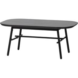 Couchtisch Woood, B:100cm H:43cm T:60cm, schwarz, Wohnzimmer, Tische, "Elegance mit Massivmangoholz und Metallgestell B 100 x T 60 x H 43 cm",