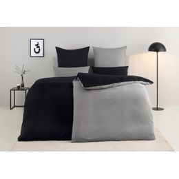 Wendebettw&auml;sche OTTO HOME, grau, Microfaser, Obermaterial: 100% Polyester, Bettw&auml;sche, "Desner2 100% Microfaser, extra weich, allergikerfreundlich",