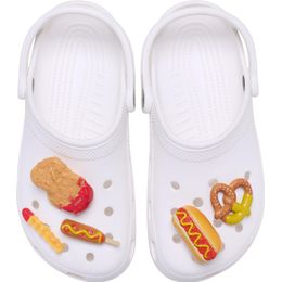 Crocs Damen Schuhanstecker "Jibbitz YUM Dipped Junk Food", bunt, PVC, Schuhzubeh&ouml;r, Anstecker f&uuml;r Crocs Schuhe mit Food Motive