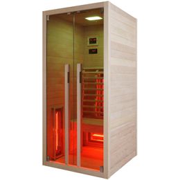 Sanotechnik Infrarotkabine "RUBY 1", integrierte Steuerung, (ohne Ofen), beige, Saunen, f&uuml;r 1 Person