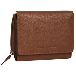 Bruno Banani Damen Geldb&ouml;rse "SAMEA"cognac, Leder, leicht gl&auml;nzend, unifarben, Kleinlederwaren, echt Leder