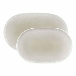 Seltmann Weiden Servierplatte "Servierplatten-Set Sento Home 2er Set", B/H/L: 2cm x 2cm x 2cm, beige, Servierplatten, Sp&uuml;lmaschinengeeignet,