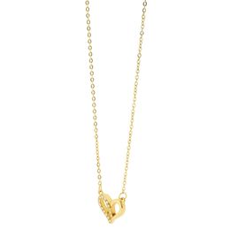 Adelia&acute;s ADELIA ́S Damen Kette ohne Anh&auml;nger "Halskette mit Anh&auml;nger &ndash; Herz aus Edelstahl", 47cm, Edelstahl, gold, Edelstahl, Halsketten, Geschenkidee: zeitlos