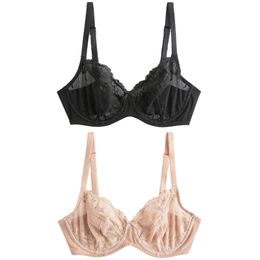 next BH Damen Gr&ouml;&szlig;e 95 creme / schwarz