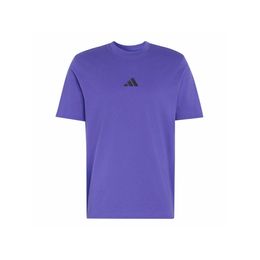 adidas Sportswear Funktionsshirt 'Essentials' Herren Gr&ouml;&szlig;e XL violettblau / schwarz