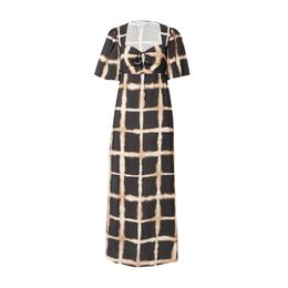 MUNTHE Kleid 'OTUSSI' Damen Gr&ouml;&szlig;e 44 hellbeige / schwarz Sommerkleid