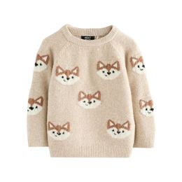 next Pullover Jungen Gr&ouml;&szlig;e 110 beige / braun / schwarz / offwhite