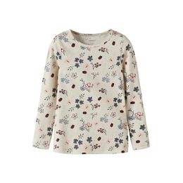 name it Shirt 'NMFKAMELIA' girl size 116 mottled beige / Light blue / Rose / Dark red