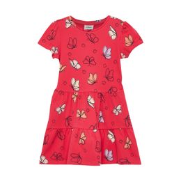 s.Oliver Kleid M&auml;dchen Gr&ouml;&szlig;e 134 apricot / ros&eacute; / blutrot / schwarz