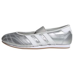 ADIDAS ORIGINALS Ballet Flats 'Taekwondo' girl size 39/39.5 Silver / White