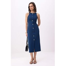 Trendyol Kleid Damen Gr&ouml;&szlig;e 36 dunkelblau Sommerkleid