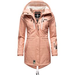 Marikoo Funktionsmantel 'Zimtzicke' Damen Gr&ouml;&szlig;e XXL beige / grau / ros&eacute; / rot
