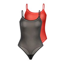 TEYLI Body 'Sophi' Damen Gr&ouml;&szlig;e S rot / schwarz