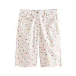 next Pants female size 50 Ecru / Brown / Rose