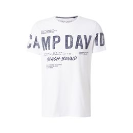 CAMP DAVID T-Shirt Herren Gr&ouml;&szlig;e M marine / wei&szlig;