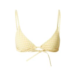 & other stories & Other Stories Bikinitop Damen Gr&ouml;&szlig;e 80 zitrone / wei&szlig;