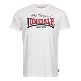 Lonsdale T-Shirt 'Aldingham' Herren Gr&ouml;&szlig;e S navy / rot / wei&szlig;