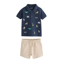 next Set Jungen Gr&ouml;&szlig;e 86 beige / navy / gelb / gr&uuml;n