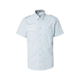 CAMP DAVID Hemd Herren Gr&ouml;&szlig;e XL hellblau / dunkelgrau / wei&szlig;