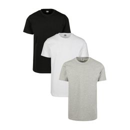 Urban Classics T-Shirt Herren Gr&ouml;&szlig;e L hellgrau / schwarz / wei&szlig;