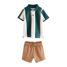 next Set Jungen Gr&ouml;&szlig;e 92 braun / gr&uuml;n / wei&szlig;