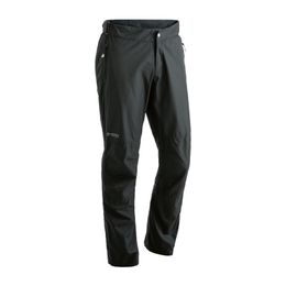 Maier Sports Herren Regenhose "Raindrop M", schwarz, Gr. 23, 100% Polyester, Hosen, Herren Outdoorhose, wasserdicht winddicht, auch als &Uuml;berhose